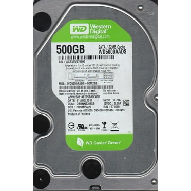 WD5000AAKS-00A7B0, DCM HHNNNTJMGB, Western Digital 500GB SATA 3.5 Hard ...