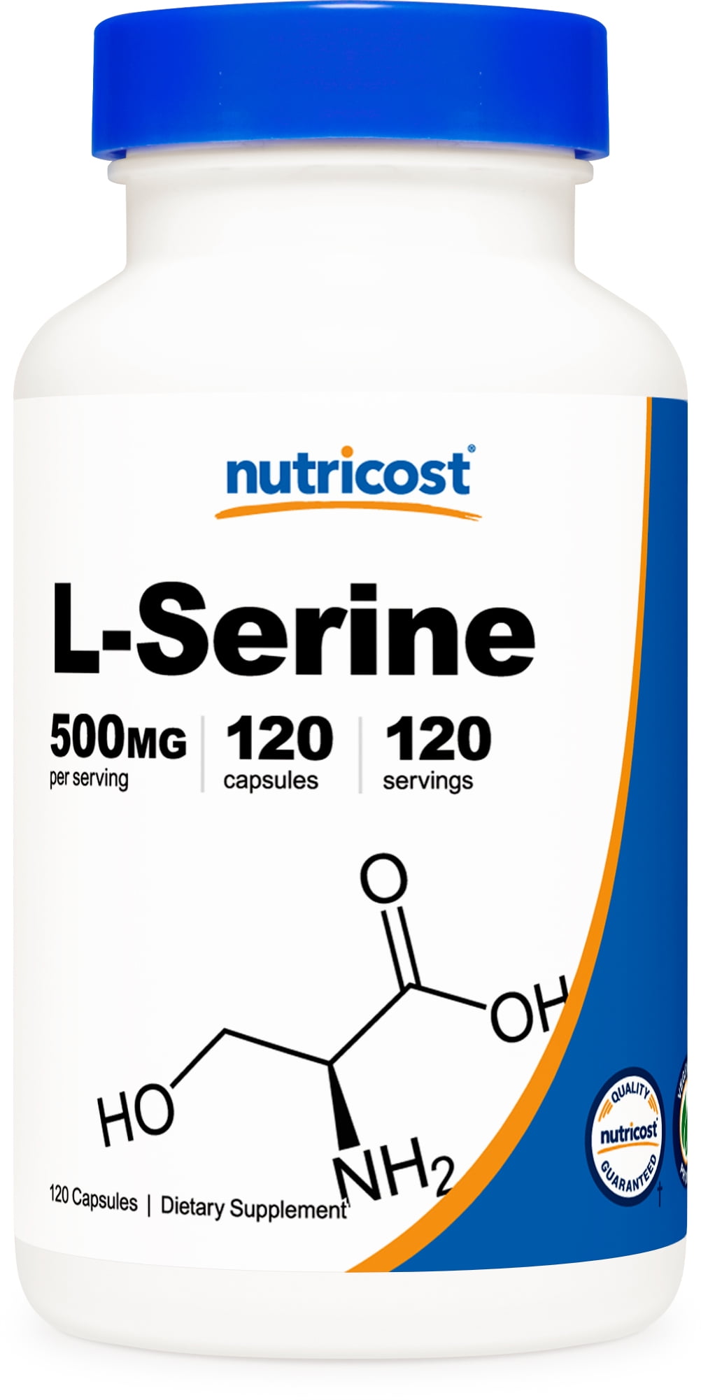 Nutricost L-Serine 500mg, 120 Capsules - Vegetarian, Non-GMO, Gluten ...