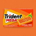 Trident Mega Tropical Twist Sugar Free Gum, 9 Packs Of 10 Pieces (90 ...