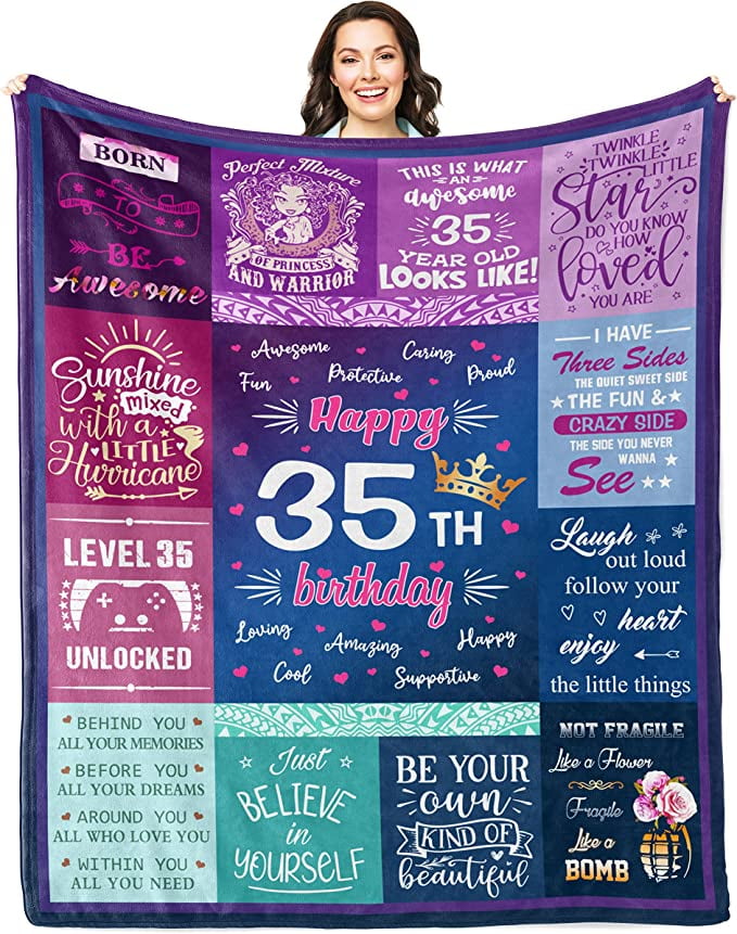 WISH TREE 35th Birthday Gifts For Women Blankets 35th Birthday Decorations For Women Best Gifts wish-tree-35th-birthday-gifts-for-women-blankets-35th-birthday-decorations-for-women-best-gifts