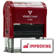 Vivid Stamp Estimate Only Self Inking Rubber Stamp (Red Ink) - Large ...