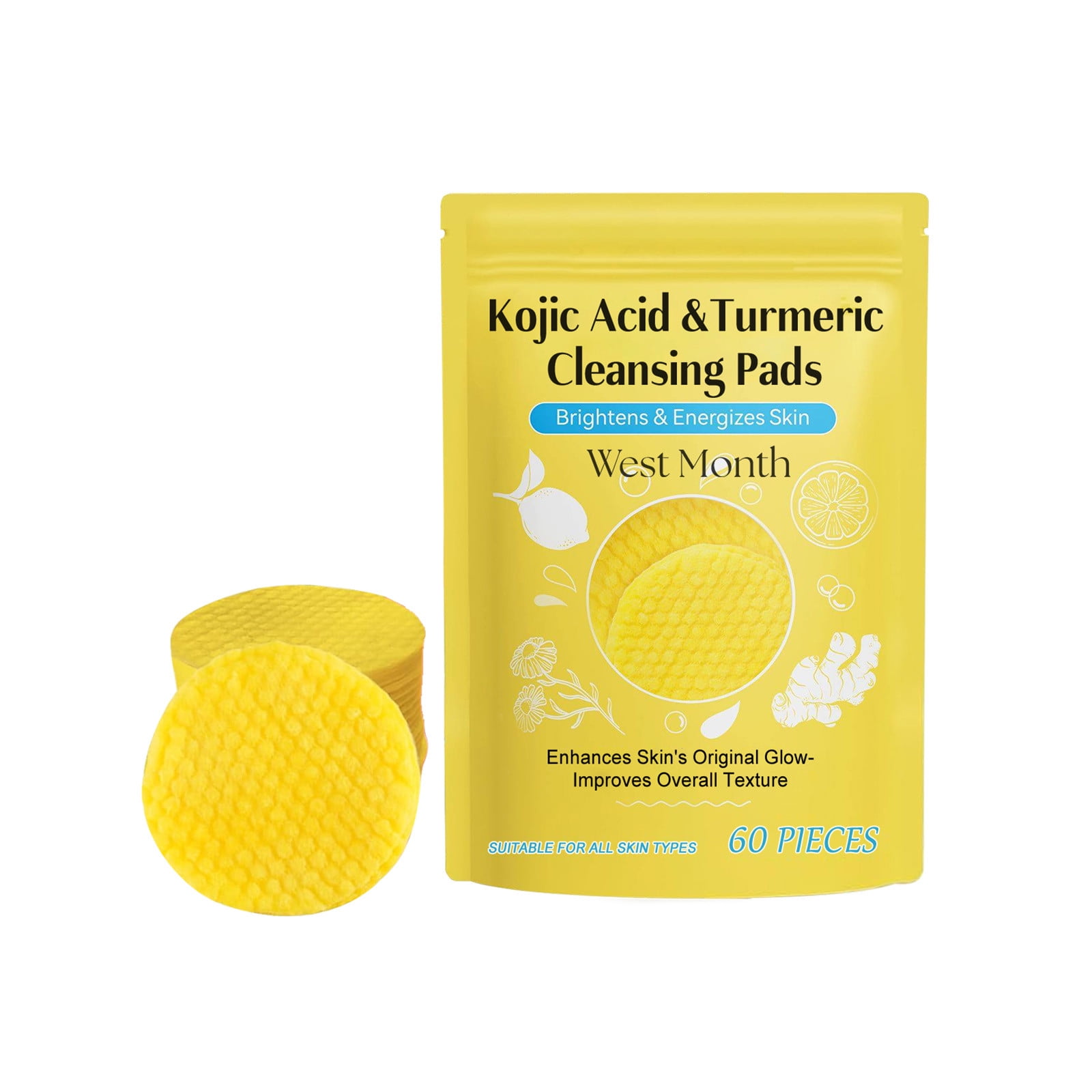 Click here for Dxssxc Kojic Acid & Turmeric Cleansing Pads - 60 C... prices