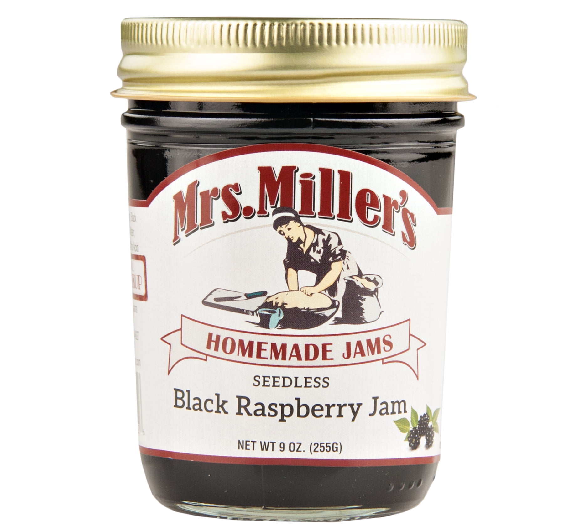 Mrs. Miller's Seedless Black Raspberry Jam 9 oz. (2 Jars) - Walmart.com