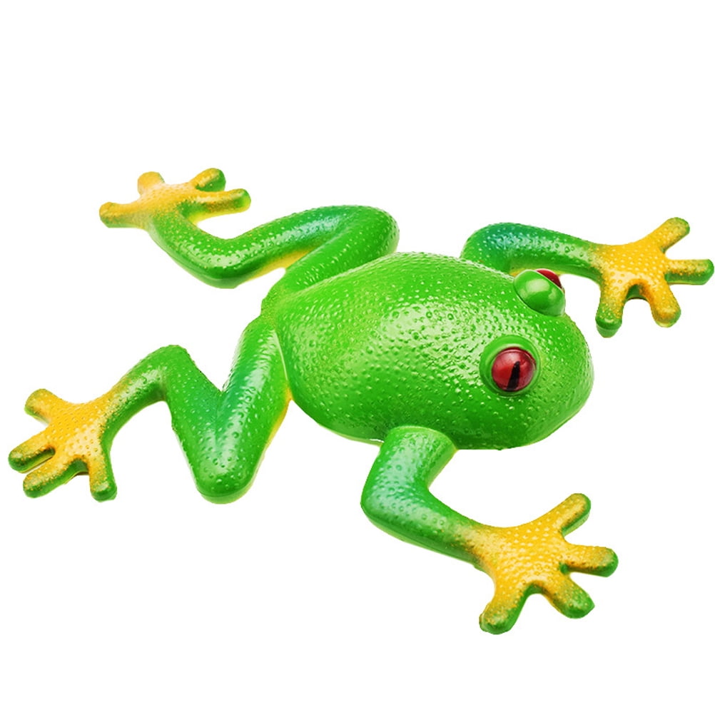 Rubber Simulation Frog Stretchy Toy Stress Relief Sensory Toy Spoof ...