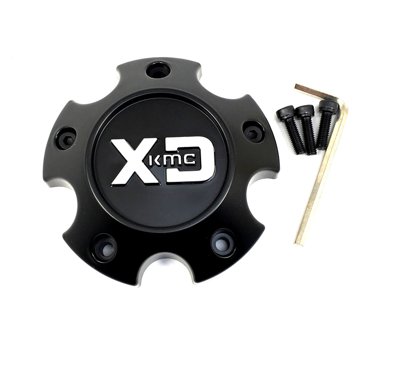 KMC XDS Satin Black Wheel Center Hub Cap 5 Lug 5x127.00 for XD826 Surge ...