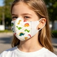 Small Size 3-Ply Face Masks 10 Pack Face Mask Disposable Assorted ...