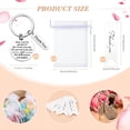 White Organza Bags with Cards and Keychains Bulk Employee Appreciation ...
