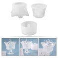 BESTYASH 3-Piece White -Shaped Epoxy Jewelry Box Mold Set for Resin ...