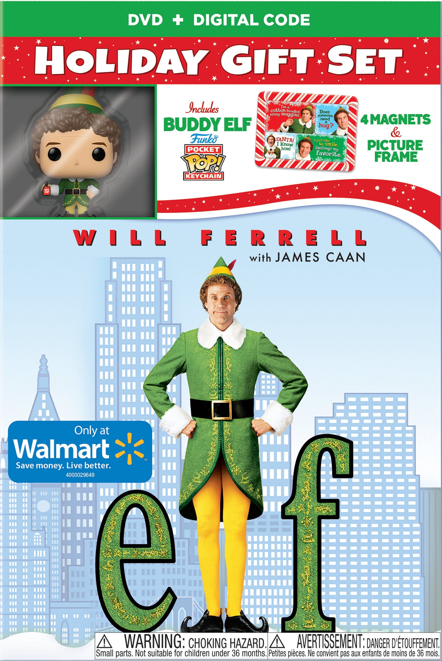 Elf (DVD + Digital) Holiday Giftset with Buddy the Elf Funko POP ...