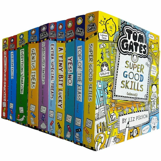 Tom Gates Collection 10 Books Set by Liz Pichon (Books 1-10) - Walmart.com