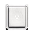 Builders Edge 130010001117 Prefinished White Copolymer Mounting Block ...