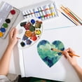 BESTYASH 5Pcs White Cotton Drawing Boards Heart Shape Ideal for Oil ...