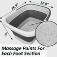 Extra Large Collapsible Foot Bath Basin Tub: Foot Spa Bucket Bowl ...