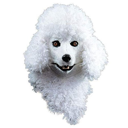 ifkoo Realistic Mouth Mover Poodle Mask Moving Mouth Jaw Dog Mask ...