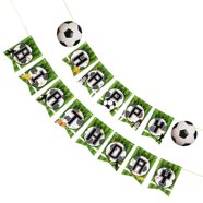 BESTOYARD Football Triangle Banner Assorted Color 12Flags 3Meters ...