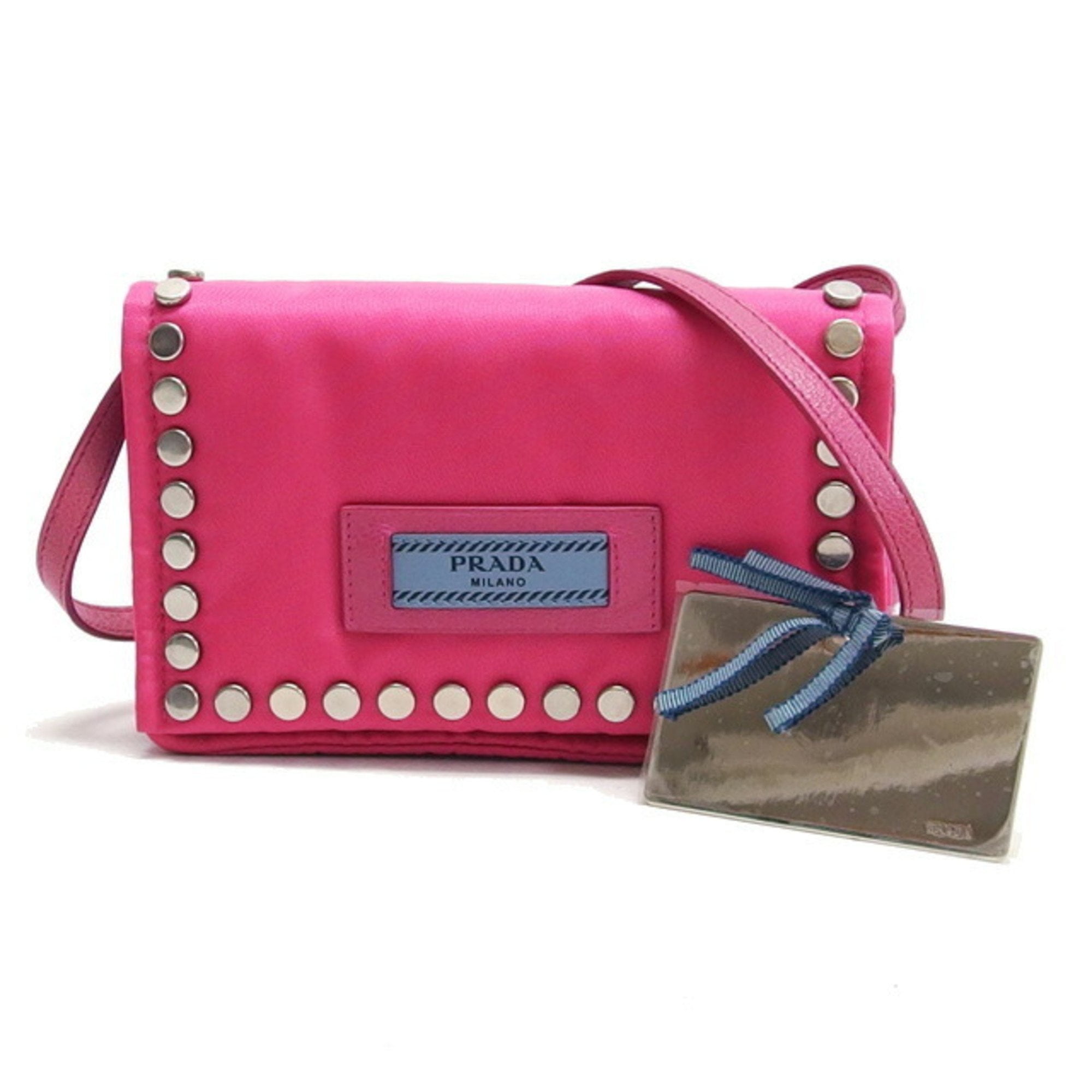 Pre-Owned Prada Etiquette Nylon Mini Shoulder Bag (Good) - Walmart.com