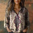 Blouses for Women Dressy Casual Comfort Focused Patterned Long Sleeve ...
