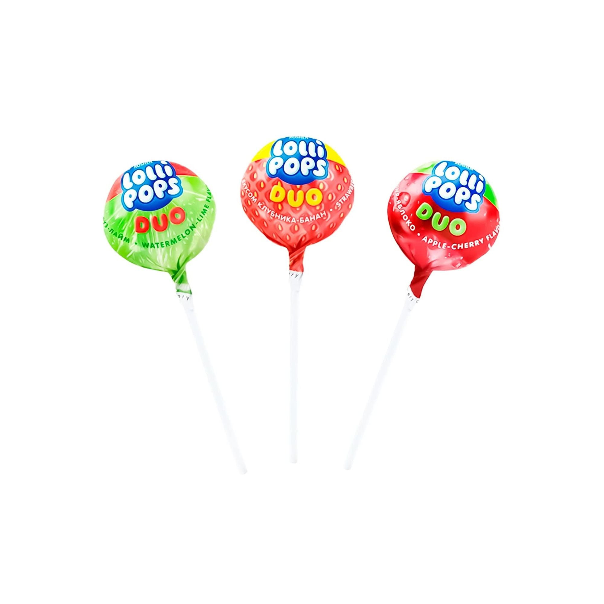 Roshen Hard Candy Lollipops Duo Fruit-Berry Mix Kosher and Halal ...