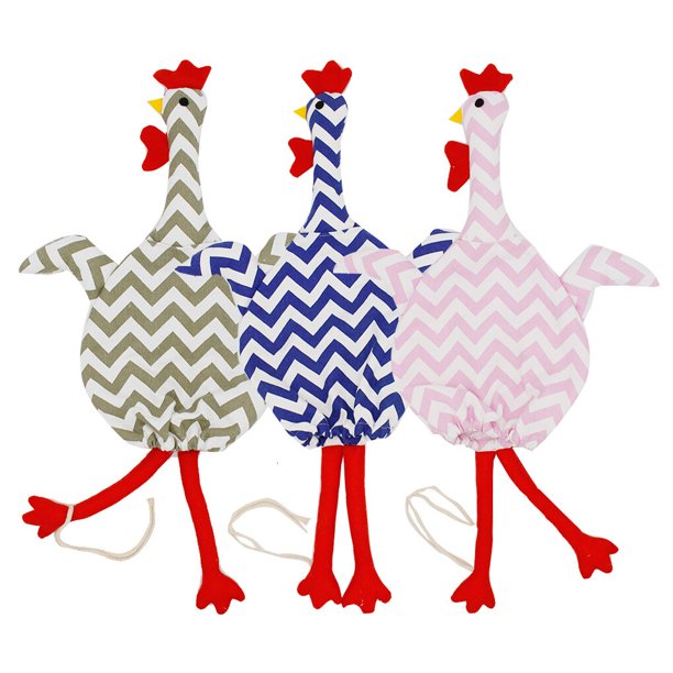 VONKY Chicken Shaped Garbage Grocery Bag Unfading Canvas Carrier ...