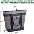 Jumbo Insulated Cooler Bag (Charcoal) with HD Thermal Insulation ...