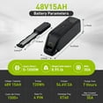 4-Pins 48v 15ah Electric Bicycle Battery Replacement Lithium ion ...
