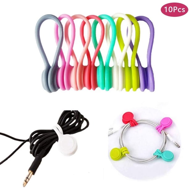 10 Pcs Magnetic Headphone Winder, Magnetic Cable Clips Headphone Cable ...