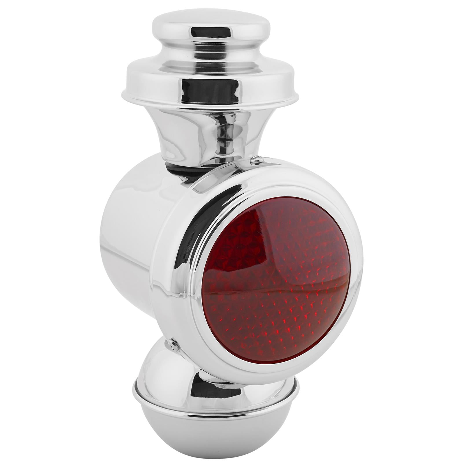Tall Model T Chrome Steel Cowl/Tail Light, Red Lens, 12 Volt - Walmart.com