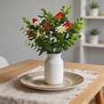 6Pcs Artificial 7-Branch Eucalyptus Lemon Flower Bouquets, Fake ...