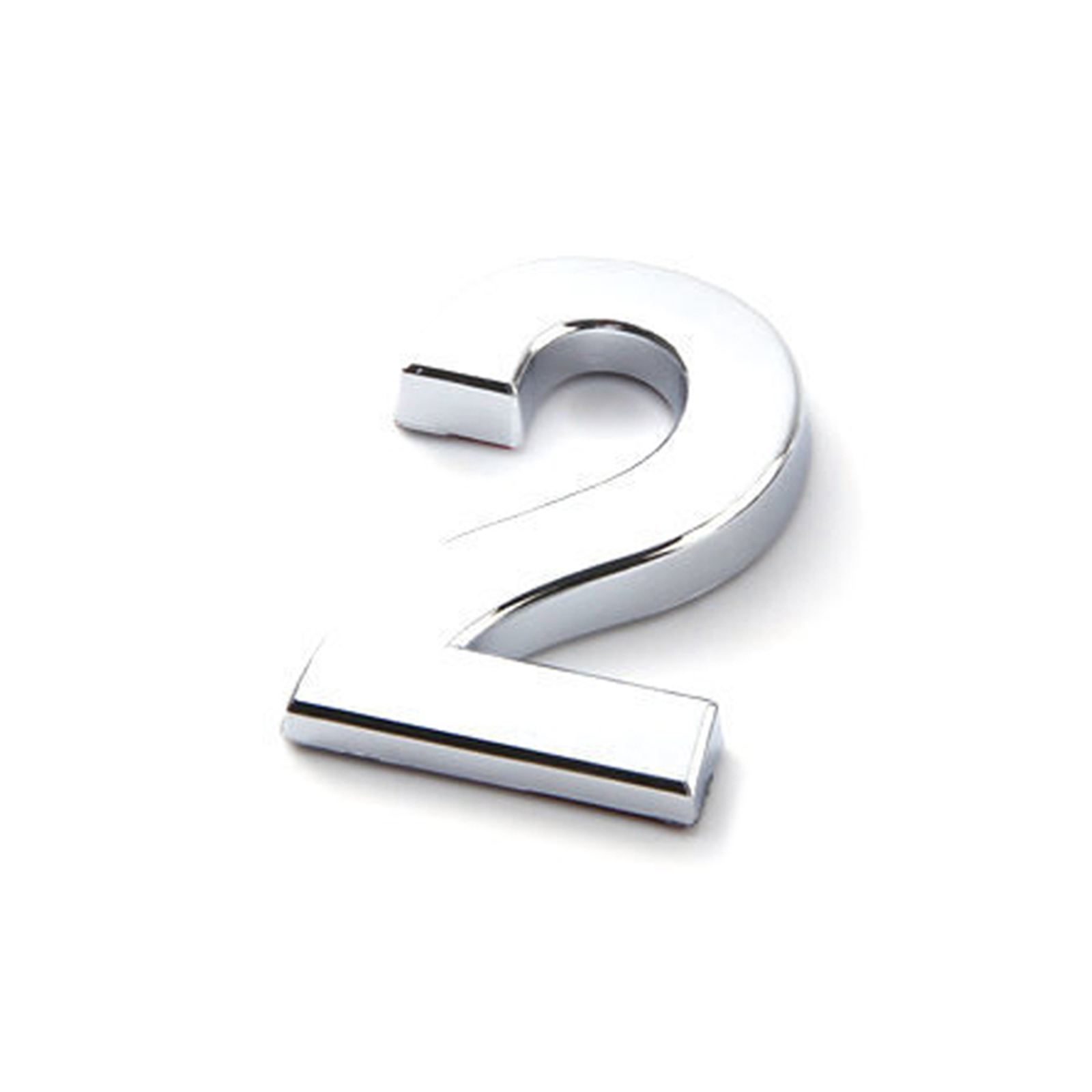 CreativeArrowy 3D Mailbox Number, Silver Waterproof Self Adhesive 3D ...