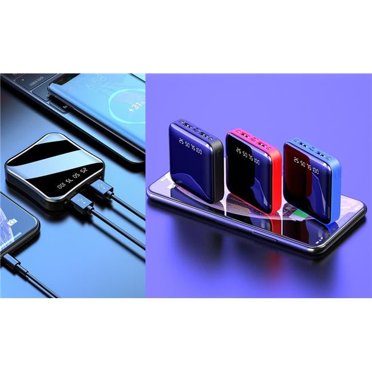 Square Portable Wireless Charging Power Bank, Red - Walmart.com