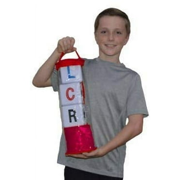 LCR Wild Dice Game with Three Wild Dice and 24 Chips by George ...