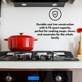 Mainstays Oven-Safe Ceramic Enamel Cast Iron Dutch Oven 4.75 Qt Red ...