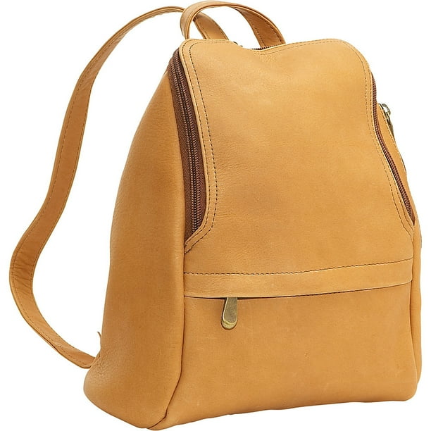 Le Donne Leather U-Zip Mini Backpack LD-030 - Walmart.com