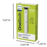 Philips Norelco Oneblade Intimate Pubic Groomer, Personal Wet/Dry ...