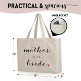 Prazoli Mother of The Bride Tote Bag Wedding Mother of the Bride Gifts ...