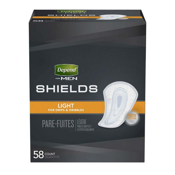 Depend Guards for Men Bladder Control Pad Light Absorbency Absorb-Loc ...