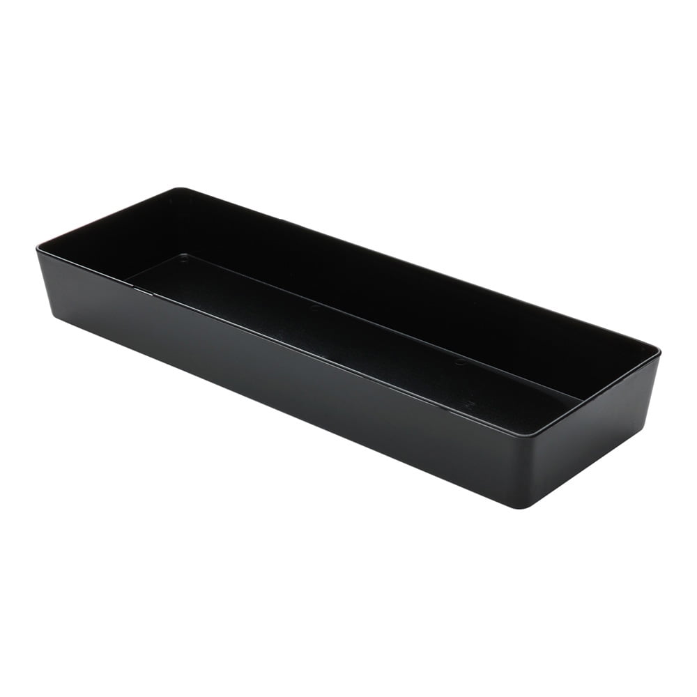 Rectangle Black Plastic Modern Plate - 5 1/4" x 1 3/4" x 3/4" - 100 ...