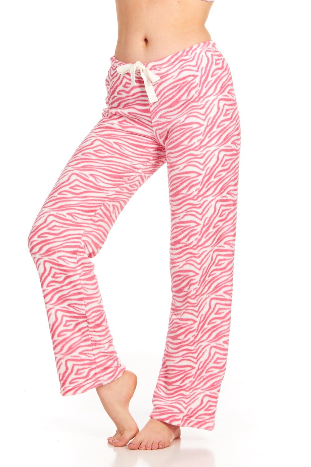 DARESAY Women's Super-Soft Plush Fleece Pajama Bottoms/Printed Lounge Pants - Walmart.com
