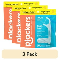 (900 pack) Plackers Twin Line Dental Floss Picks, Dual-Line Tuffloss ...