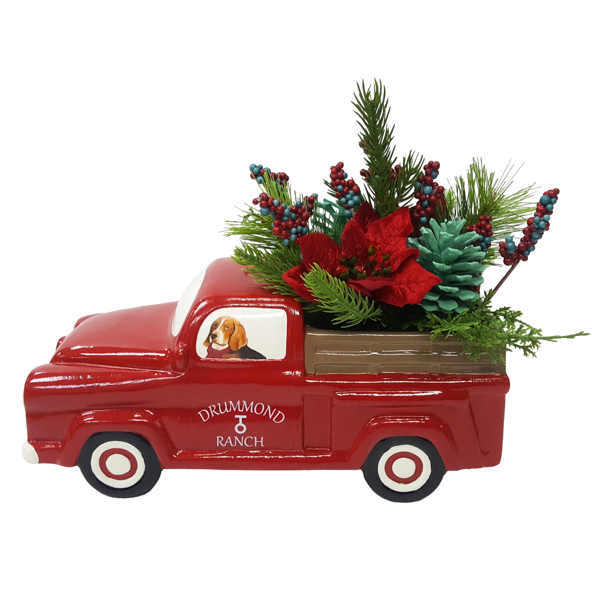 The Pioneer Woman 9-Inch Holiday Artificial Floral Arrangement in ...