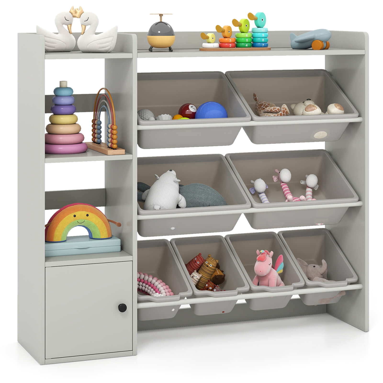 Click here for Costway Kids Toy Storage And Bookshelf  Wooden Boo... prices