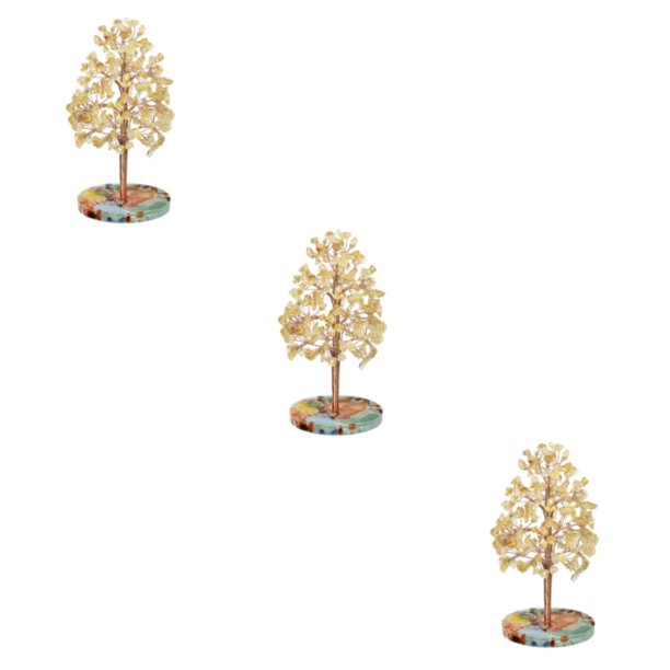 keepw Lucky And Wealthy Stunning Yellow Topaz Tree Of Life Crystal ...