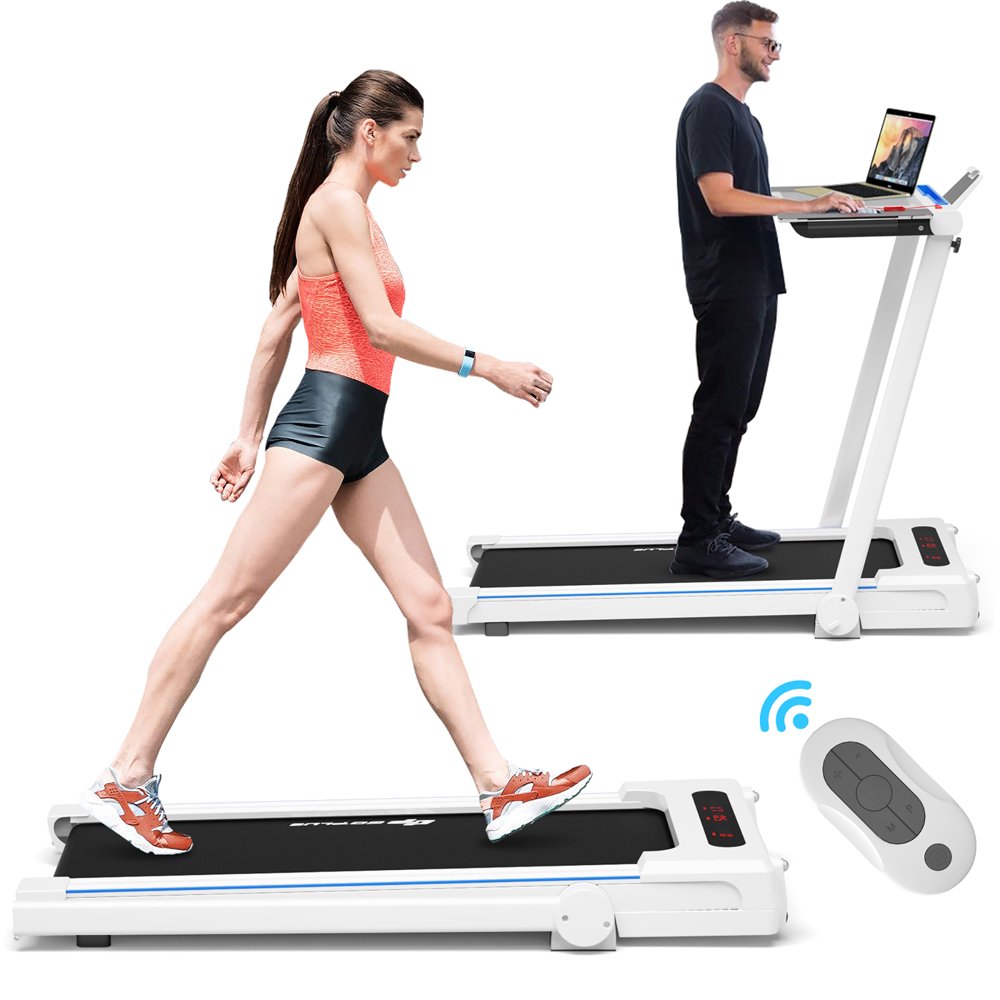 Goplus 2.25HP 3-in-1 Folding Treadmill W/Table Speaker Remote Home ...
