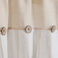 Lush Decor Linen Button Kitchen Tiers - Blue/White - 29 x 24 - Walmart.com