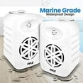 Pyle Indoor Outdoor Speakers Pair - 500 Watt Dual Waterproof 5.25” 2 ...