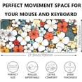 Boho Abstract Floral Mouse Pad Desk Mat,27.5X11.8 in Extended Gaming ...