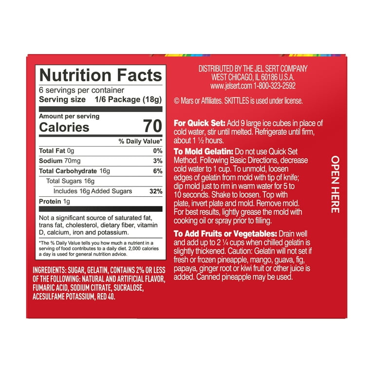 Skittles Ingredients