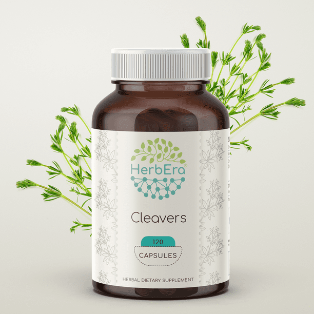 Cleavers 120 Capsules, 400 mg, Organic Cleavers (Galium aparine) Dried ...