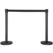 Costway 6Pcs Stanchion Posts Queue Pole Retractable 3 Velvet Ropes with ...