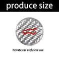 Automotive Trunk Button Cover Reminder Sticker Carbon Fiber Auto ...